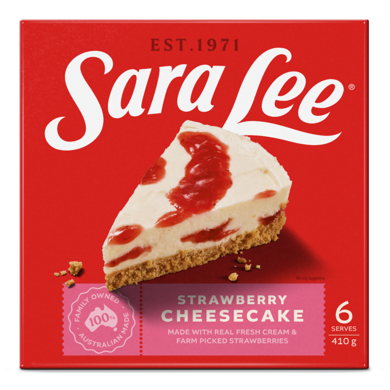 Sara Lee Strawberry Cheesecake 410g Render FRONT_HiRes_RGB – Sara Lee